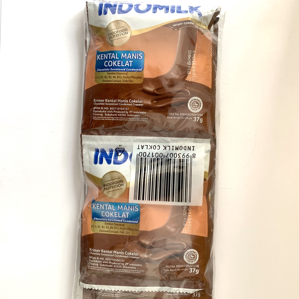 Jual Susu Kental Manis Condensed Milk INDOMILK Sachet 37 g gram ...