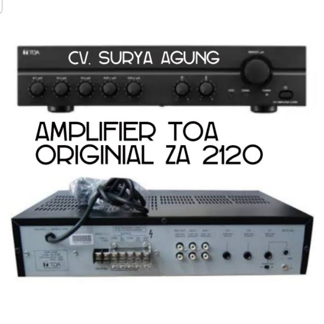 Jual ZA 2120 Amplifier TOA/ AMPLI TOA/POWER TOA/ MIXER AMPLIFIER TOA | Shopee Indonesia
