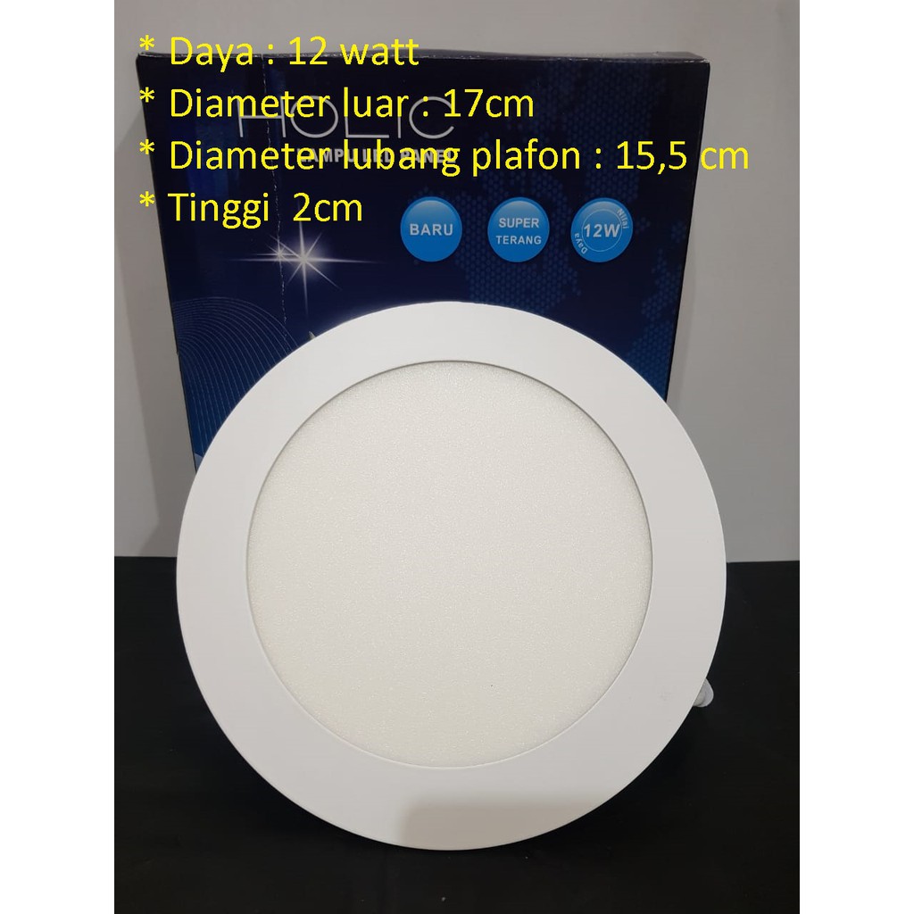 Jual Lampu Downlight LED Bulat 12 watt ( HLC-MBD-002 ) | Shopee Indonesia