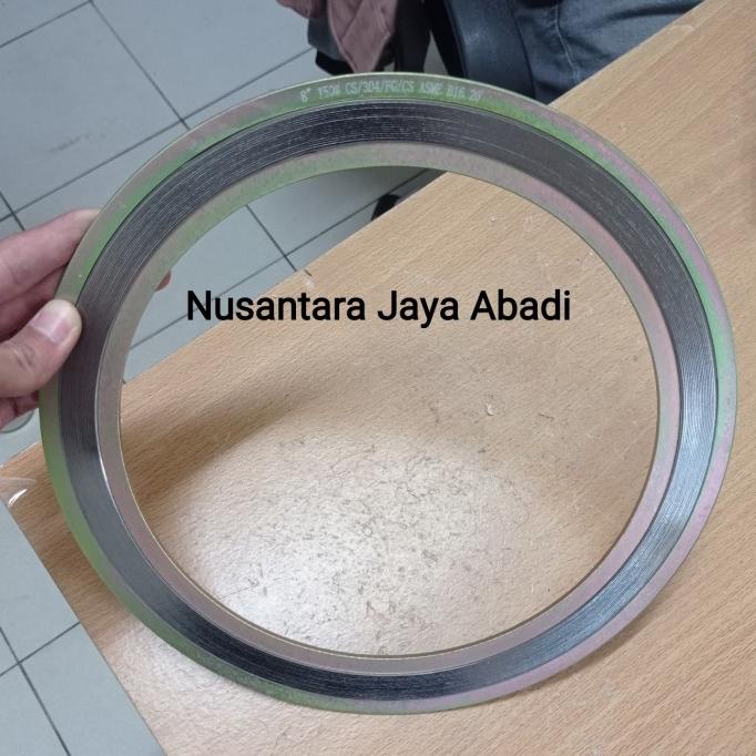 Jual SWG Ansi # 150 Carbon Steel CS 8 inchi - Spiral Wound Gasket Besi ...