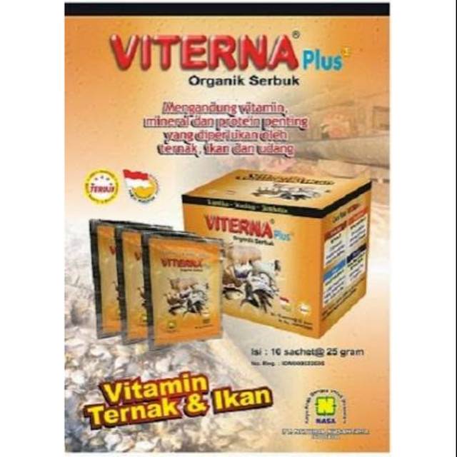 Jual VITERNA PLUS SERBUK 250 gr Vitamin Ternak | Shopee Indonesia