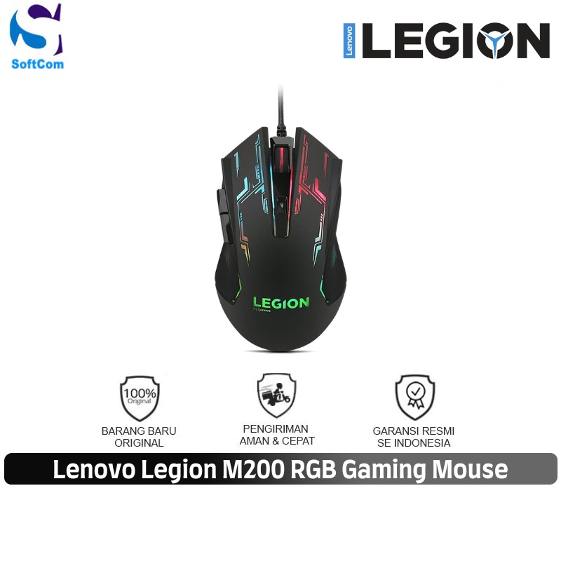 Jual Lenovo Legion M200 RGB Gaming Mouse | Shopee Indonesia