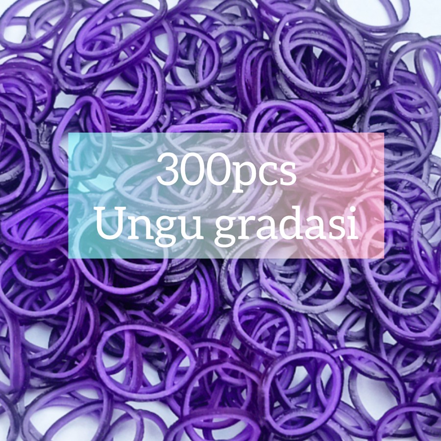 Jual Karet Rainbow Loom Bands Isi 300 Pcs 2 Lapis Hijau Putih | Shopee ...