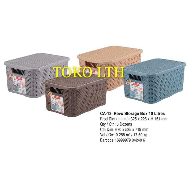 Jual REVO STORAGE 10 LITER CA13 KOTAK BOX WADAH PENYIMPANAN SERBAGUNA ...