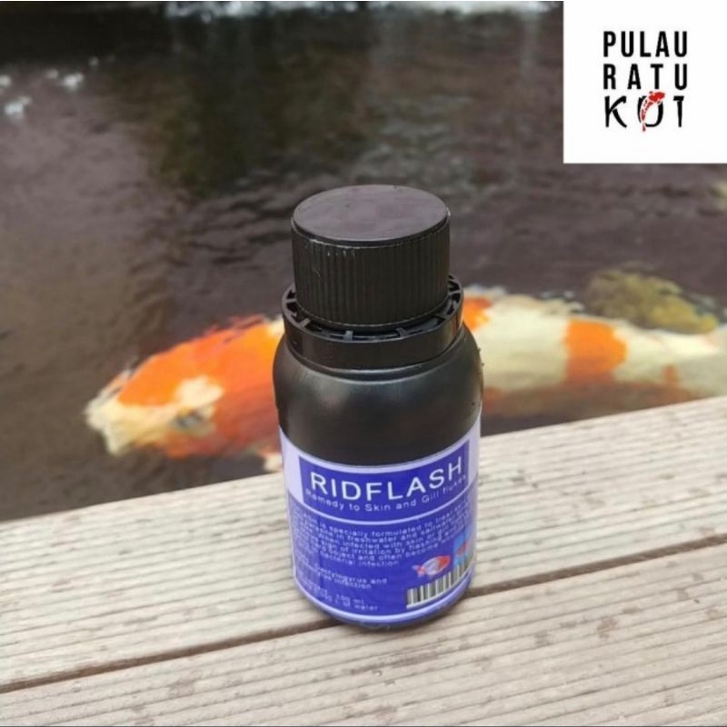 Jual ridflash obat ikan koi untuk flashing karena flukes 100 & 250 ml ...