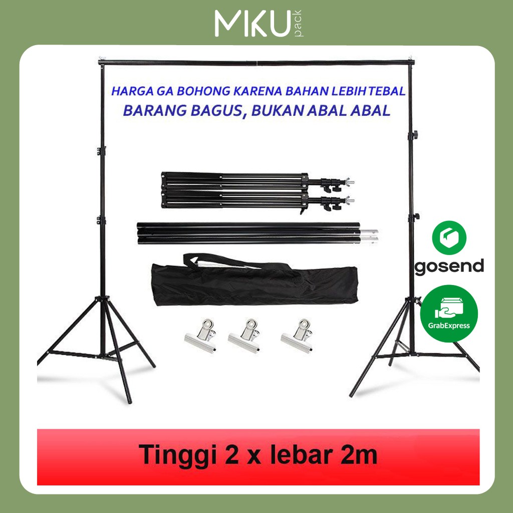 Jual Tiang Backdrop Stand Background Mini Studio Foto Bracket Stand ...