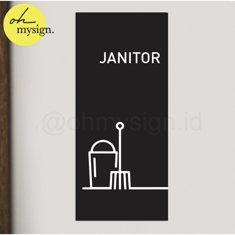 Jual SIGN AKRILIK JANITOR | ACRYLIC SIGNAGE JANITOR | Shopee Indonesia