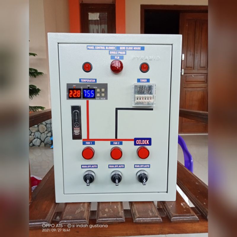 Jual panel blower kandang ayam,,2 blower 1 celdek,1 Phase | Shopee ...