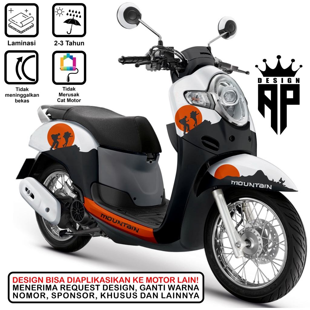 Jual decal sticker scoopy full body FI scopy dekal stiker 2017 2018 2019 2020 2021 2022 2023 ...