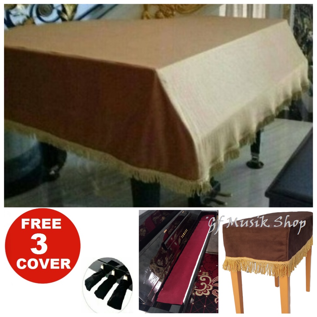 Jual Cover Piano Baby Grand GB1 Piano Grand Free 3 Cover Coklat ...