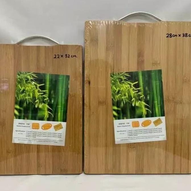 Jual Papan talenan bambu tebal import wooden cutting board uk kecil ...