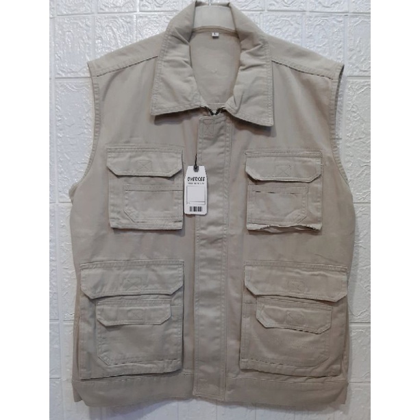 Jual Rompi canvas lapangan rompi jaket pria rompi relawan rompi seragam ...