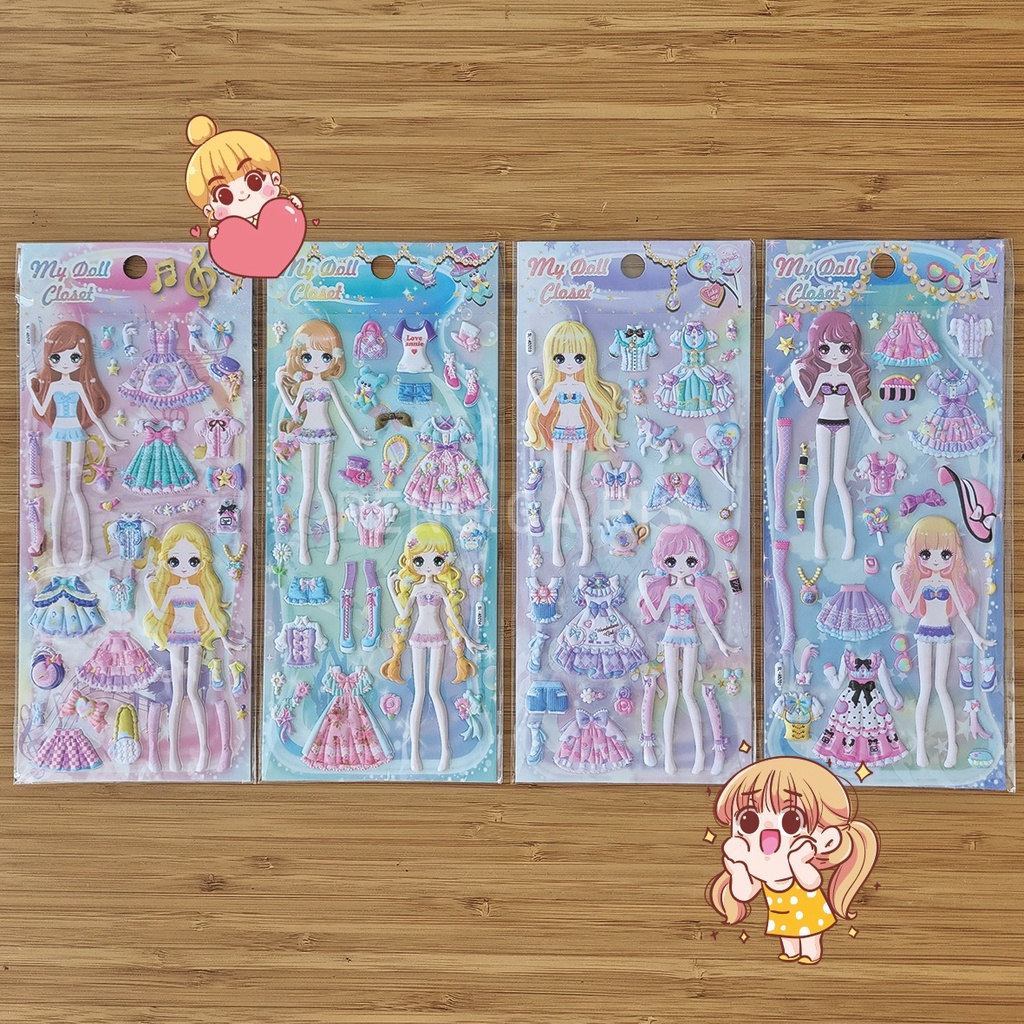 Jual Sticker Busa My Doll Closet - sticker dress up | Shopee Indonesia