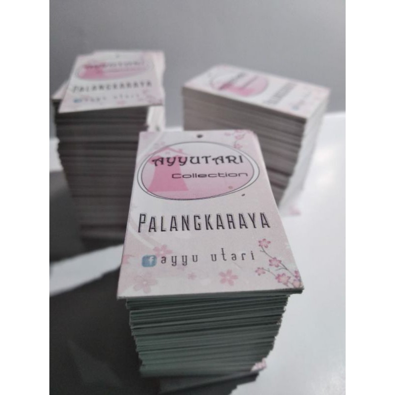 Jual hantag label baju kaos han tag custom hangtag hang tag 3x5 free ...