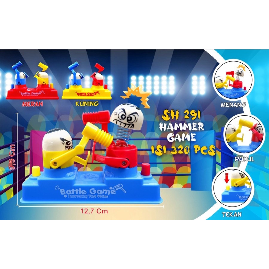 Jual Mainan anak Mainan Finger Hammering Game ketok palu duel game seru ...