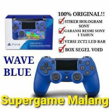 Jual Stik PS 4 Ori Wave Blue Biru PS4 Original Dualshock Wireless ...