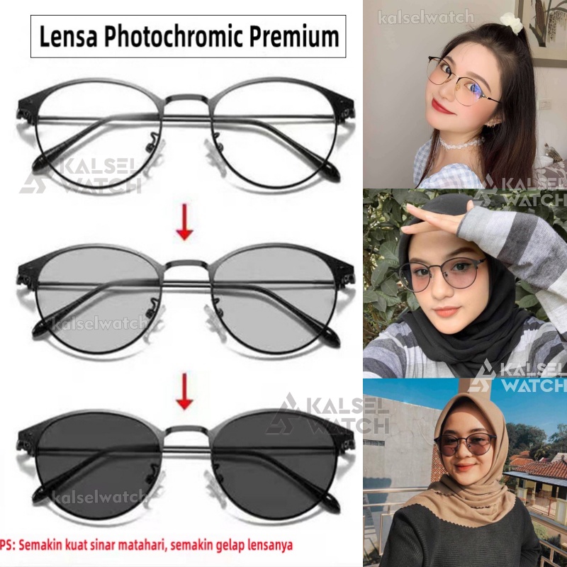 Jual Kacamata Lensa Fotokromik / Photocromic Lensa Berubah Warna Hitam ...