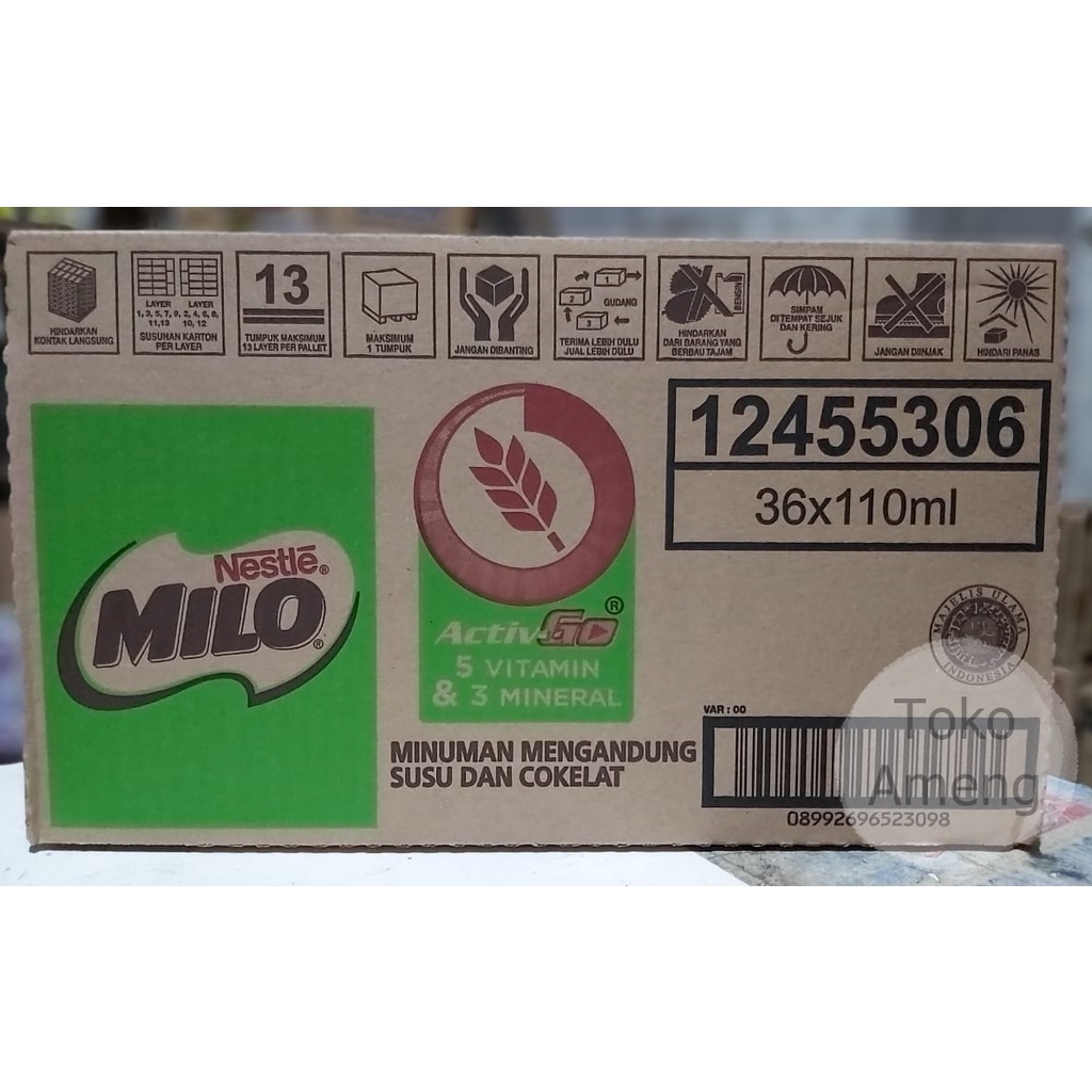 Jual Milo Active Go 110 mL - 1 DUS (36 pcs) | Shopee Indonesia