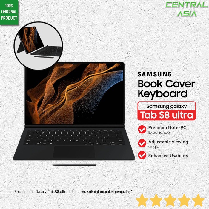 Jual [Original] Book Cover Keyboard Case Samsung Tab S8 Ultra | Shopee ...