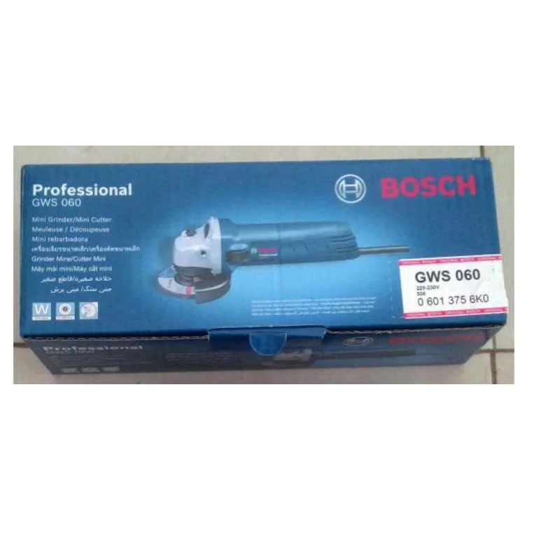 Jual Mesin Gerinda Tangan Bosch GWS 060 Angle Grinder 100 mm Grinda ...