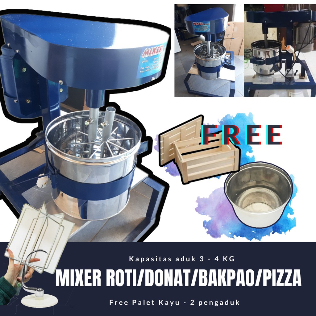 Jual Mixer Untuk Donat Mixer Roti Low Watt Mixer Roti 3 Kg | Shopee ...
