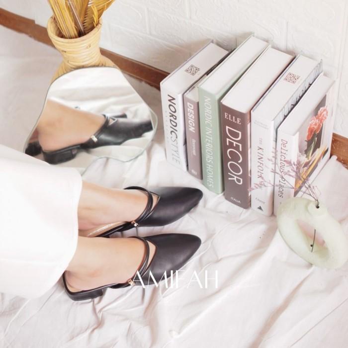 Jual AMIFAH SENDAL HAK MULES ( BELLA SERIES ) | Shopee Indonesia
