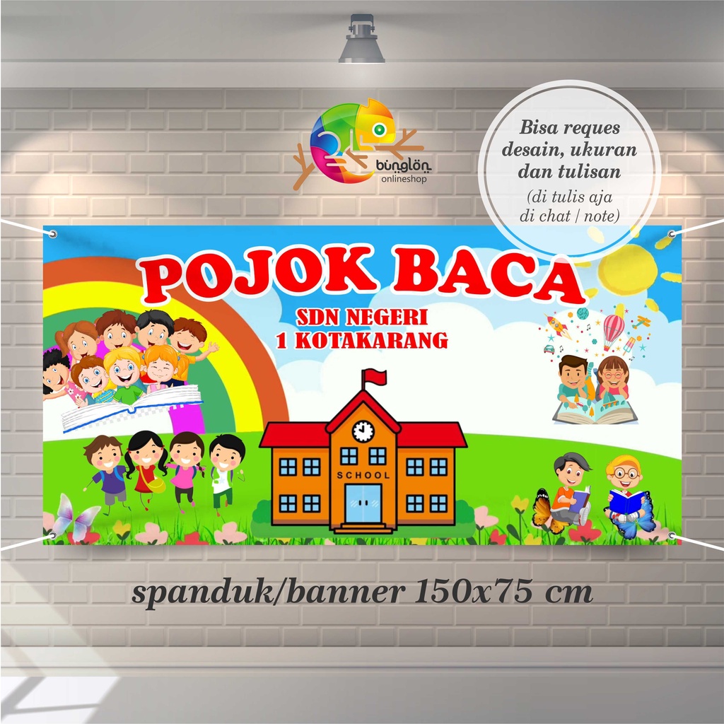Jual Size 150x75 Cm Spanduk, Banner Pojok Baca | Shopee Indonesia