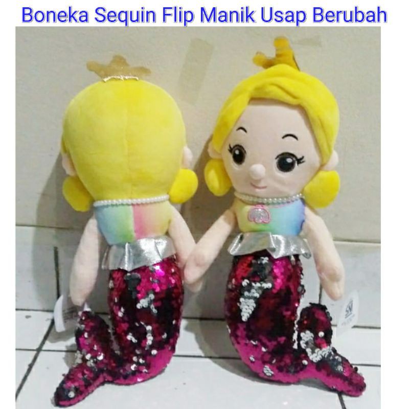 Jual Boneka putri duyung princess Ariel mermaid doll manik sequin flip ...