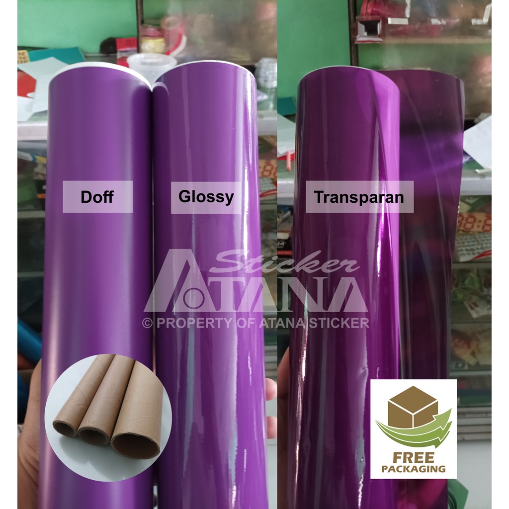 Jual Skotlet Ungu Doff Glossy Transparan Scotlet Purple Violet Dop ...