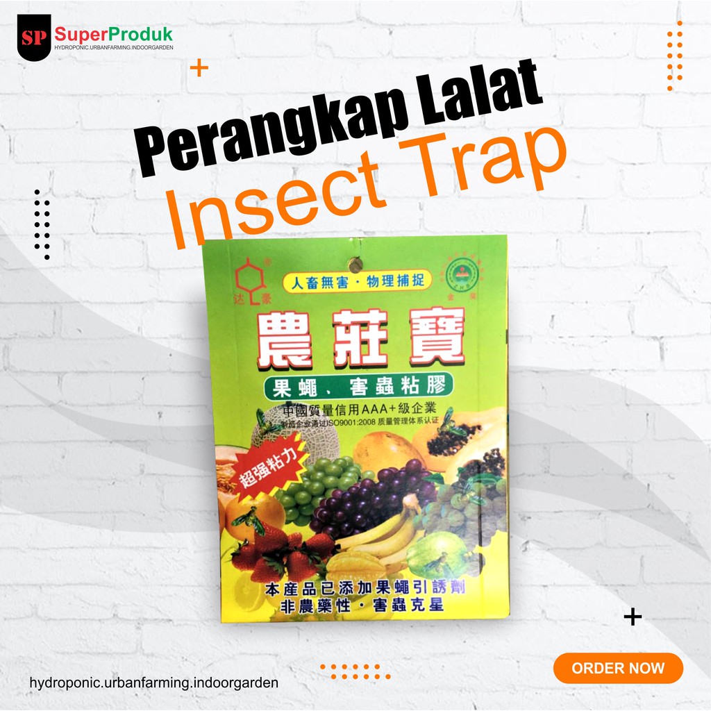 Jual Kertas lem lalat buah/ perangkap lalat buah/ insect trap | Shopee ...
