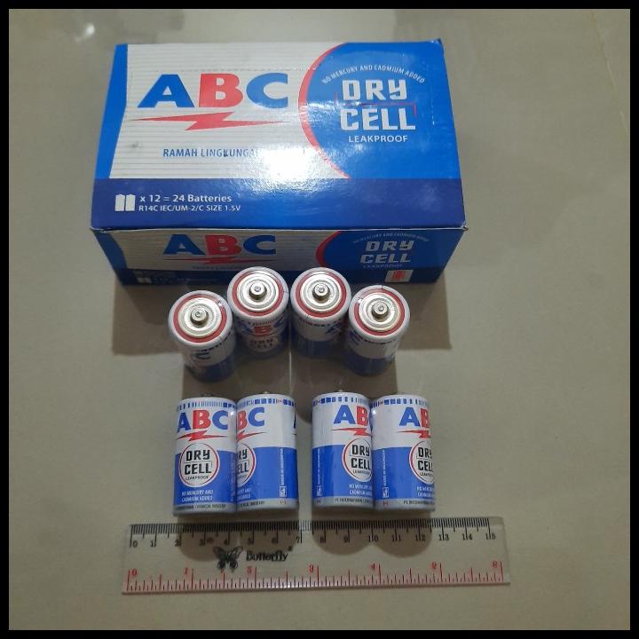Jual Baterai Abc Biru R14C Isi 2 / Baterai Abc Size C Tanggung | Shopee ...