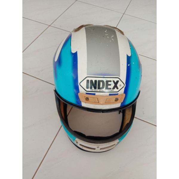 Jual helm index fullbfce kosongan tanpa busa dan kaca | Shopee Indonesia