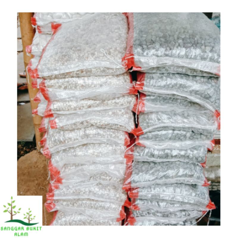 Jual Batu koral/batu putih/batu taman/batu kupang 10 kg | Shopee Indonesia