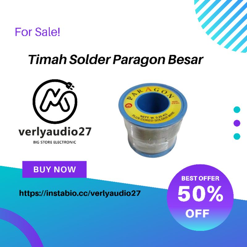 Jual Timah Paragon Besar Timah Solder Paragon Original Tinol Paragon ...