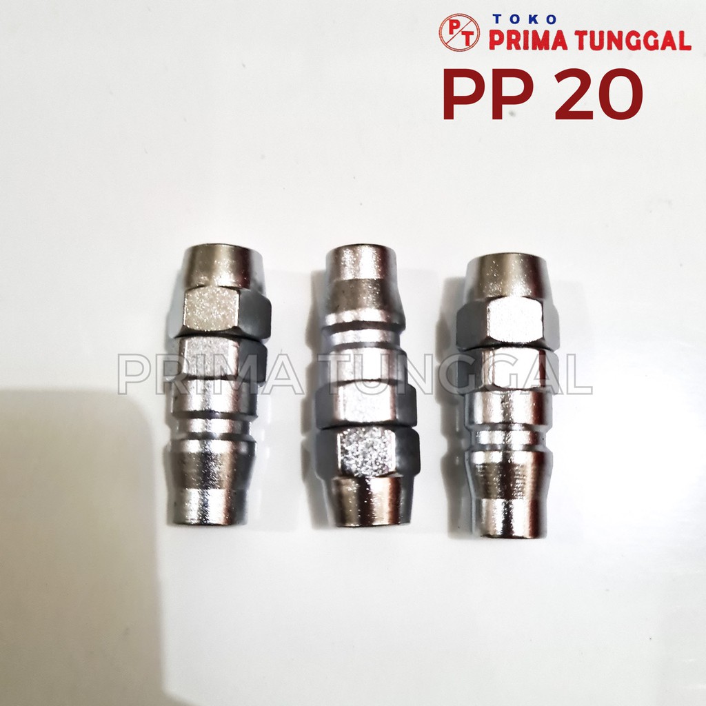 Jual Quick Coupler Plug PP 20 Tekiro Coupler Kopler Isi Angin Kompressor | Shopee Indonesia