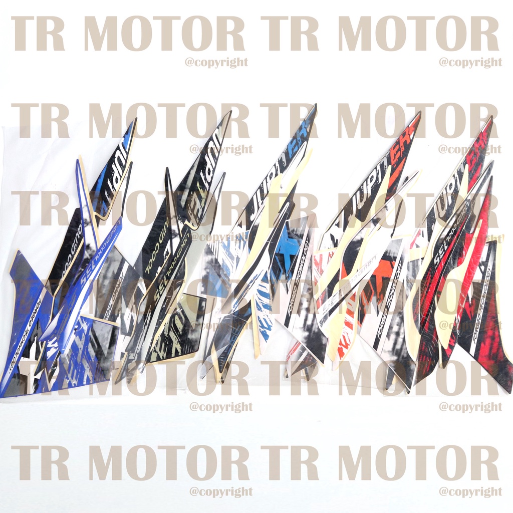 Jual Stiker Motor Jupiter MX 135 2014 Sticker Striping Lis Full Set ...
