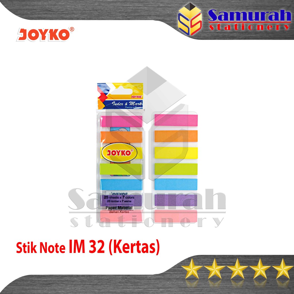 Jual Memo Stick IM 32 Joyko Kertas / Sticky Note IM-32 / Stik Catatan ...