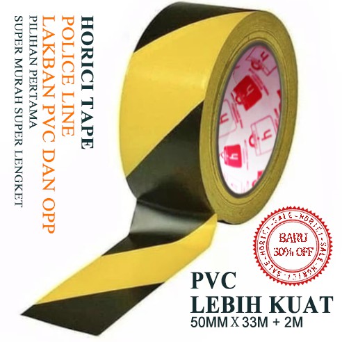 Jual Warning tape merek Horici/OPP PVC Police Line tape Barricade tape ...