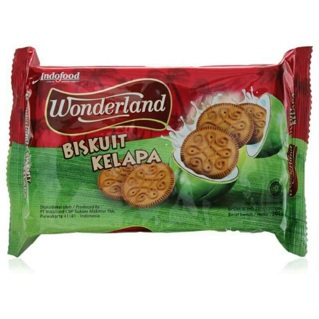 Jual Indofood Wonderland Biskuit Kelapa | Shopee Indonesia