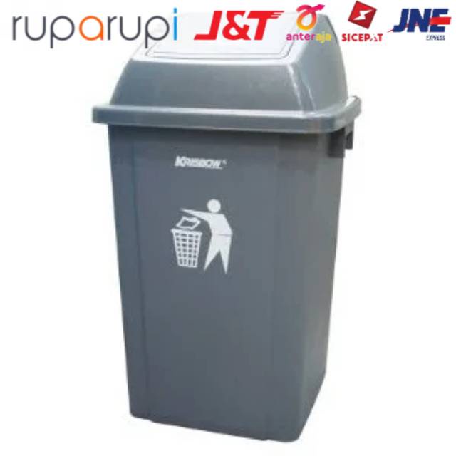 Jual Tong sampah krisbow 60 L push cover | Shopee Indonesia