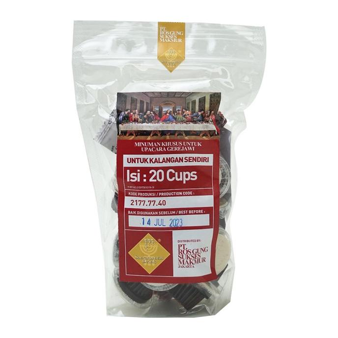 Jual Roti Perjamuan Kudus Hosti Polos + Anggur Ros Gung Cup isi 20 ...