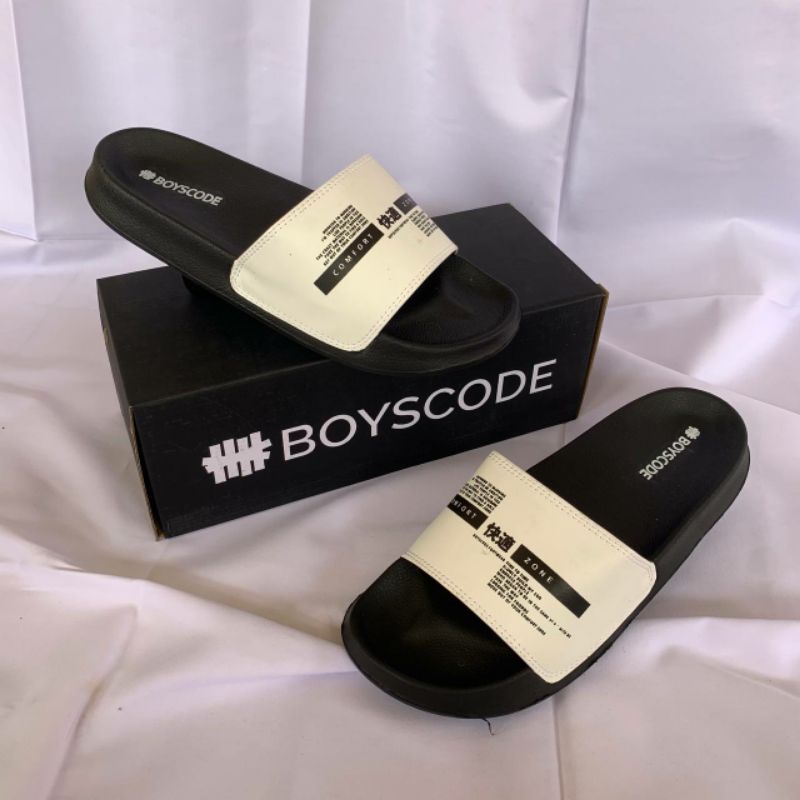 Jual Sendal Selop Distro Pria Terbaru Boyscode / Sendal Slide Pria ...
