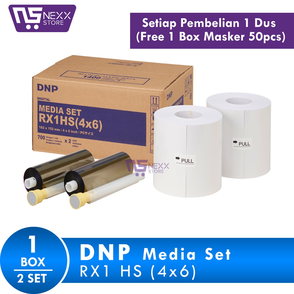 Jual DNP Media DS-RX1HS 4x6 Per Roll 100% Original TU2T | Shopee Indonesia
