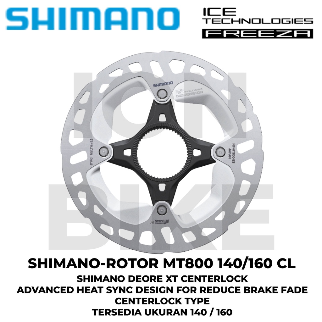 Jual Rotor Shimano MT800 140 160 Centerlock XT MT 800 Discbrake Disc ...