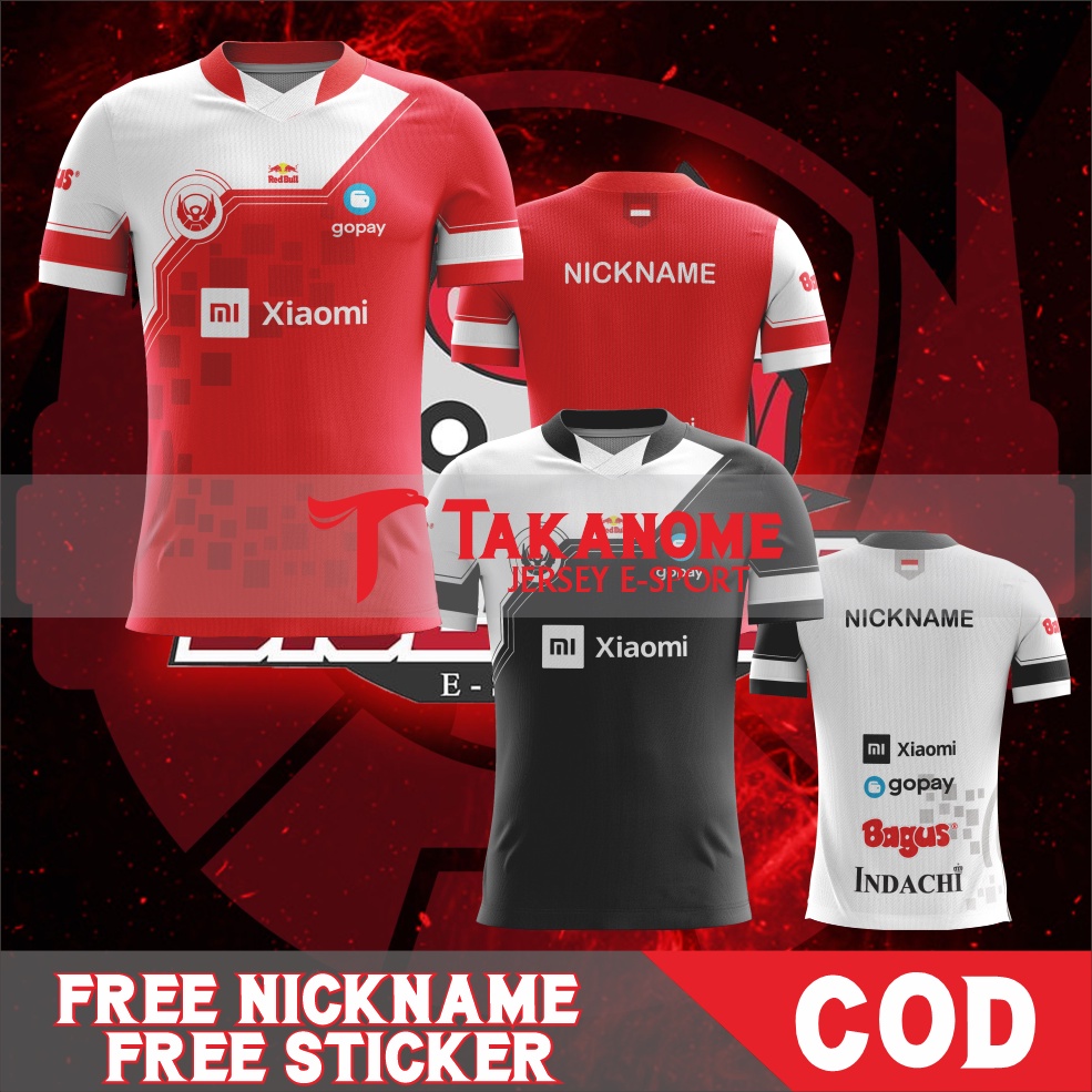 Jual Jersey Gaming BTR Bigetron 2020 Mlbb,freefire,Aov,Pubg murah full ...