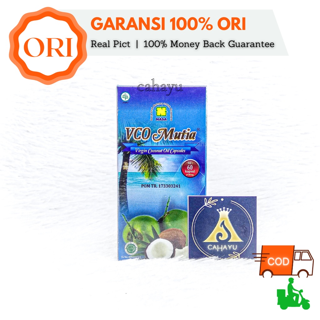 Jual [NASA] VCO MUTIA - Virgin Coconut Oil Capsules 60 Kapsul | Shopee ...