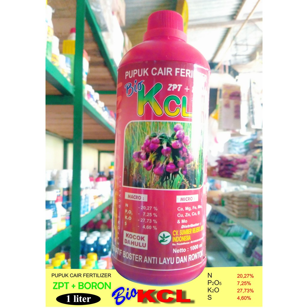 Jual Pupuk Fertilizer Bio KCL Cair 1 Liter | Shopee Indonesia