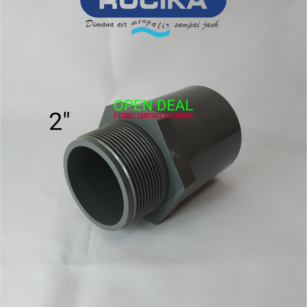 Jual SDL Aw 2" inch RUCIKA / Sok Drat Luar 2 in Pvc / Valve Socket Sock ...
