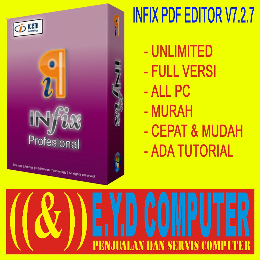 Jual PROGRAM INFIX PDF EDITOR PRO FULL VERSION BANYAK PC APLIKASI ...