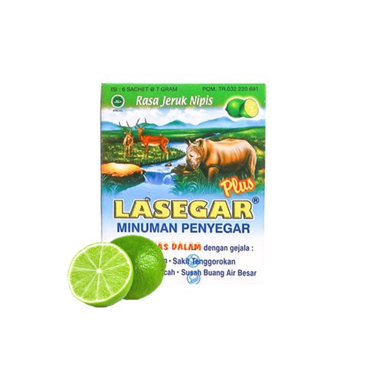 Jual LASEGAR Jeruk Nipis, Rasa Jeruk Sachet 1 Box isi 6 Sachet @7gr ...